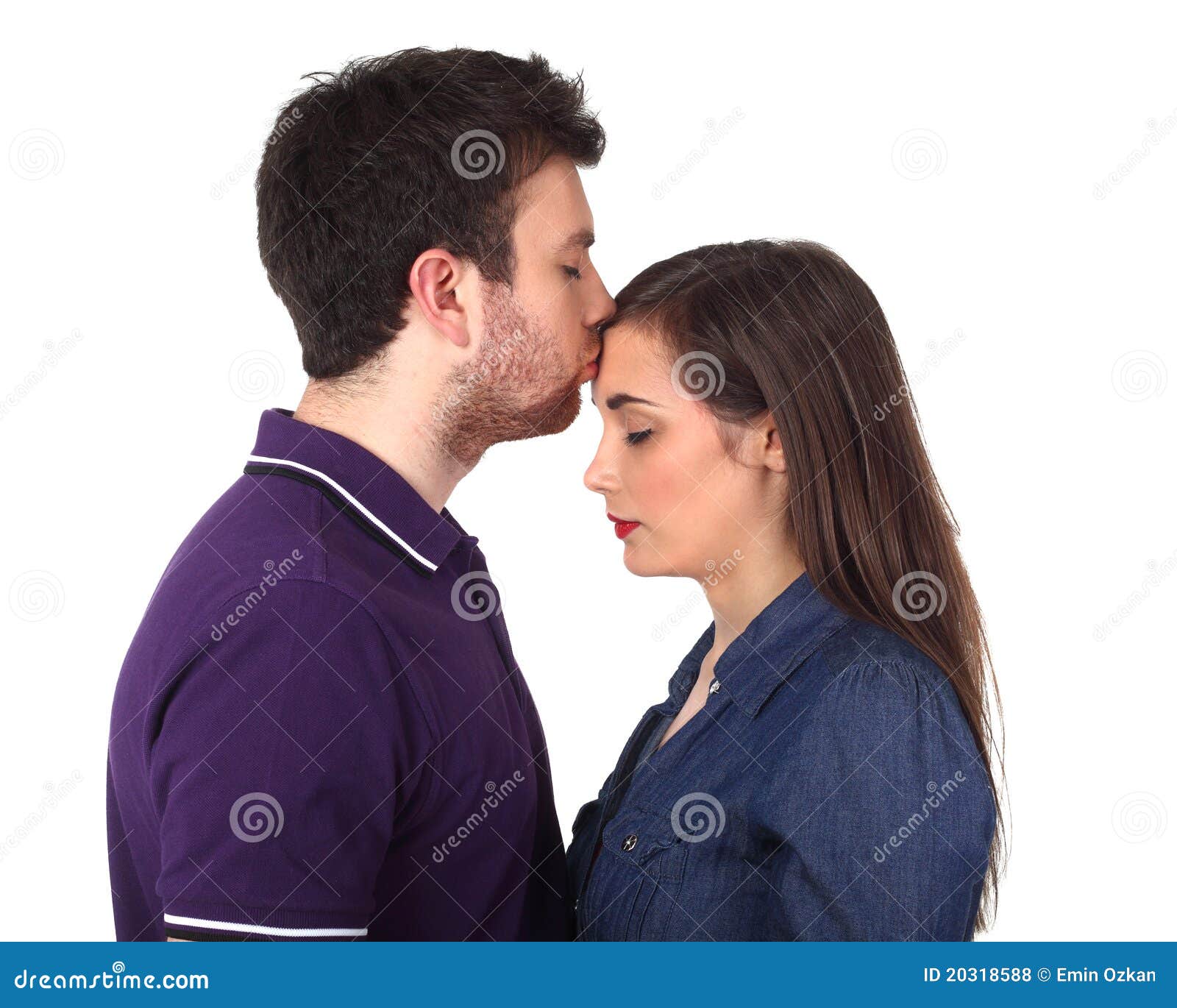 The kiss stock photo. Image of intimate, loving, profile - 20318588