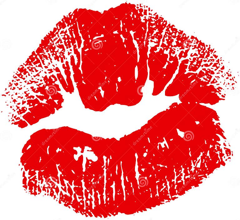 Kiss stock vector. Illustration of smooch, mark, lady, adore - 361931