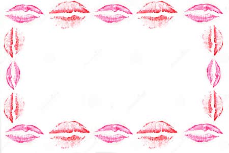 Kiss border stock image. Image of lips, color, lipstick - 1678629