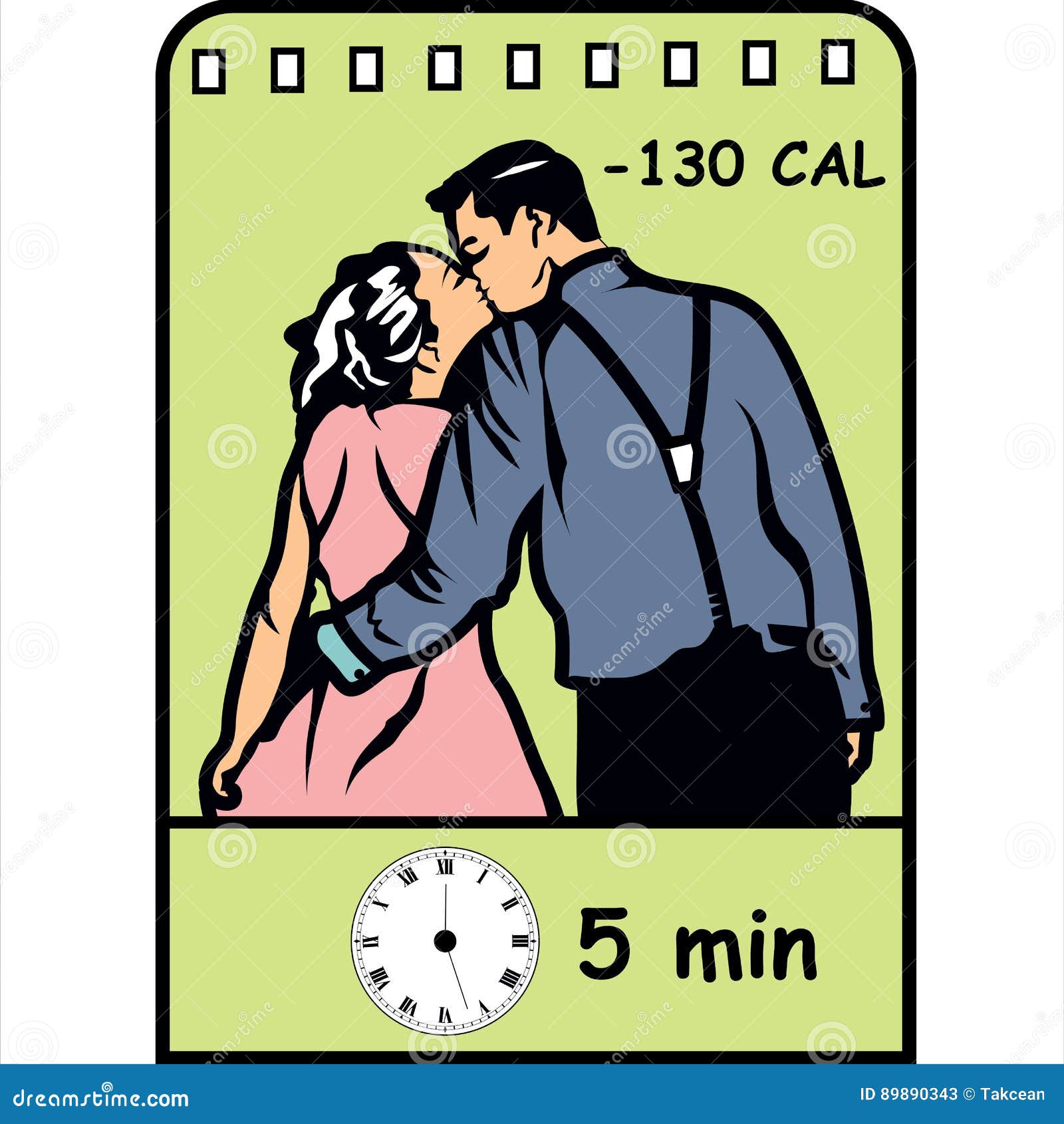 Burning Calories Fitness Infographics Cartoon Vector | CartoonDealer ...