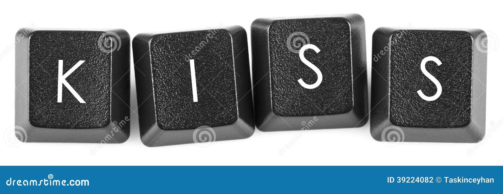 Kiss Button stock photo. Image of laptop, isolated, alphabet - 39224082