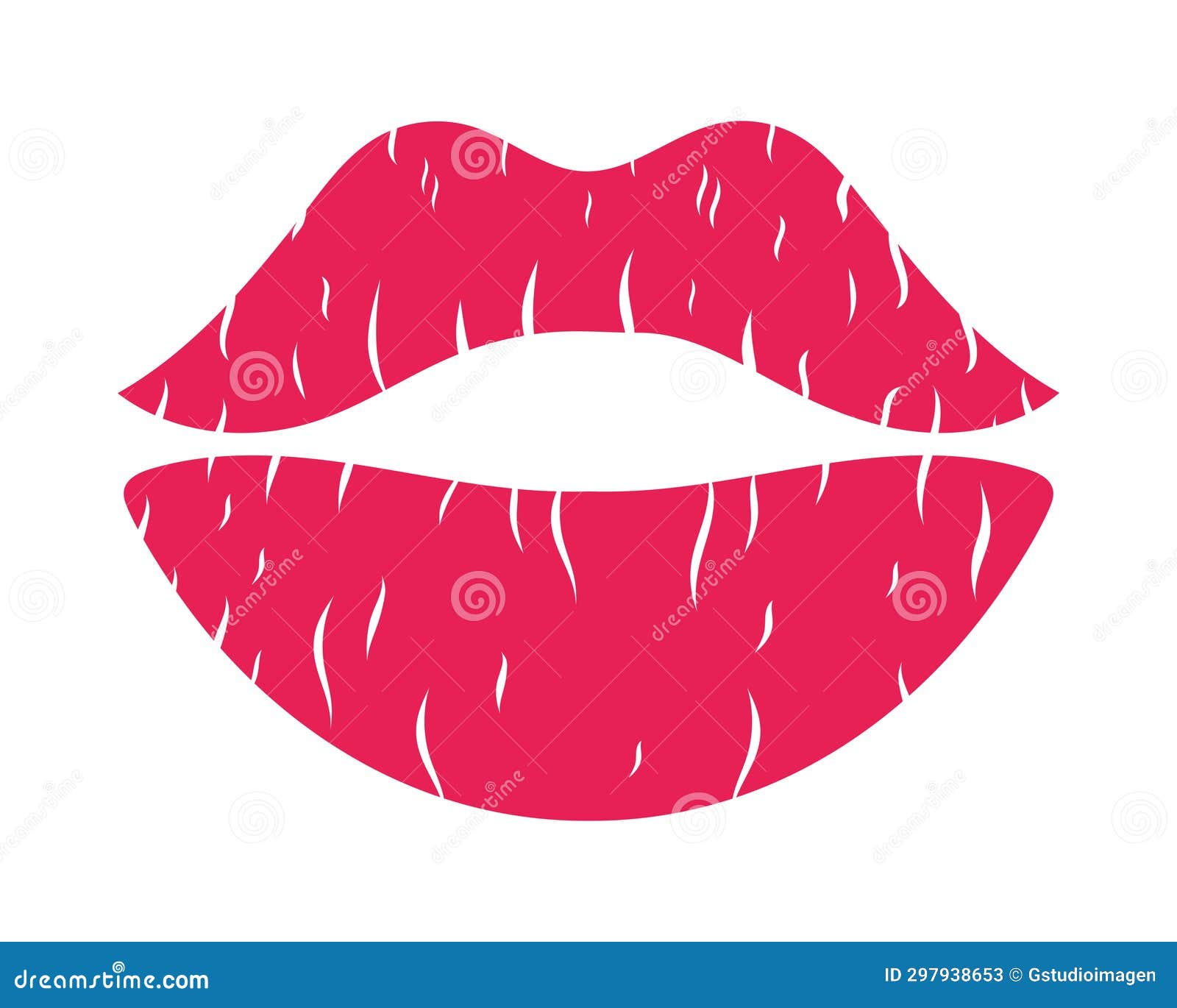 Kiss Lips Illustration Design Stock Illustration - Illustration of ...