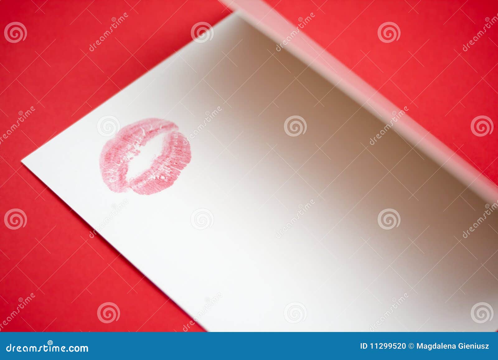 Kiss message stock photo. Image of space, copy, white - 11299520