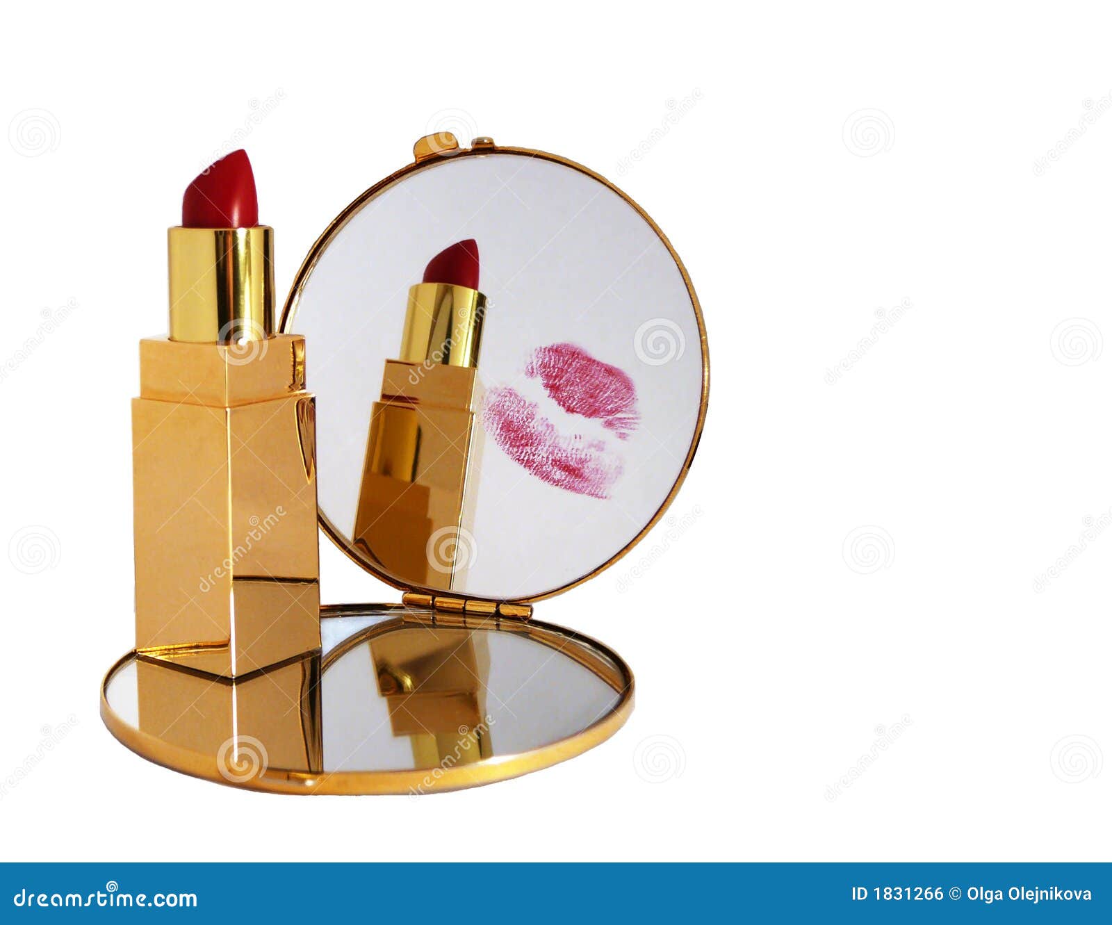 Kiss in mirror stock photo. Image of beauty, flirt, lipstick - 1831266