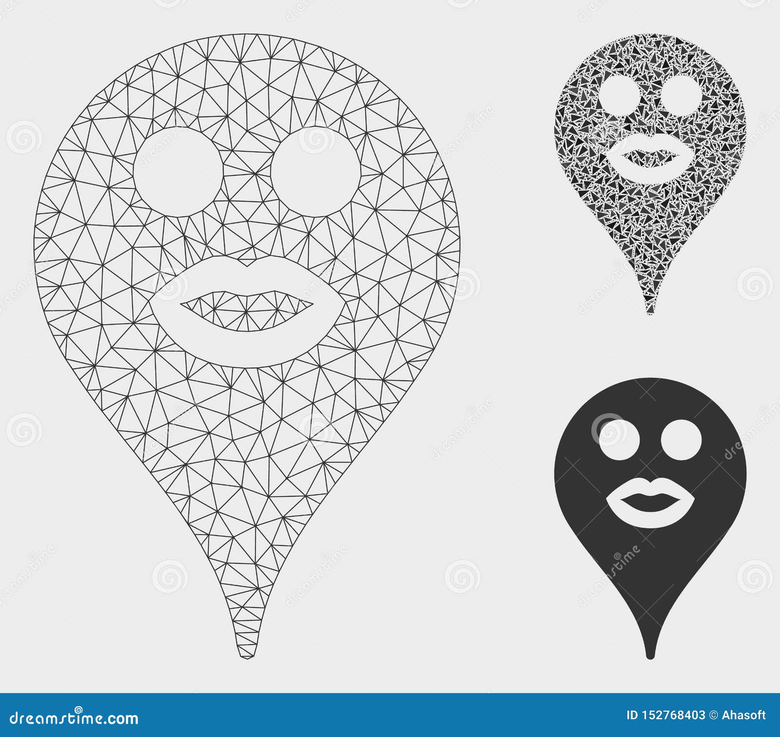 Kiss Smiley Map Marker Vector Mesh Network Model and Triangle Mosaic ... Kiss Smiley Map Marker Vector Mesh Network Model and Triangle Mosaic ...