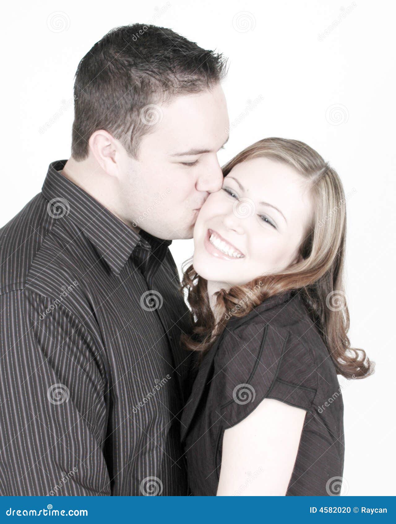 Kissing Cheek stock photo. Image of female, kiss, togetherness - 4582020