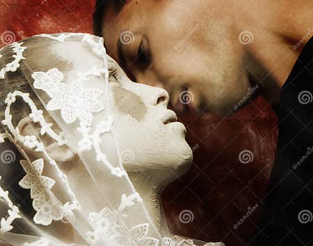 Kissing death stock photo. Image of expressions, portraits - 1134548
