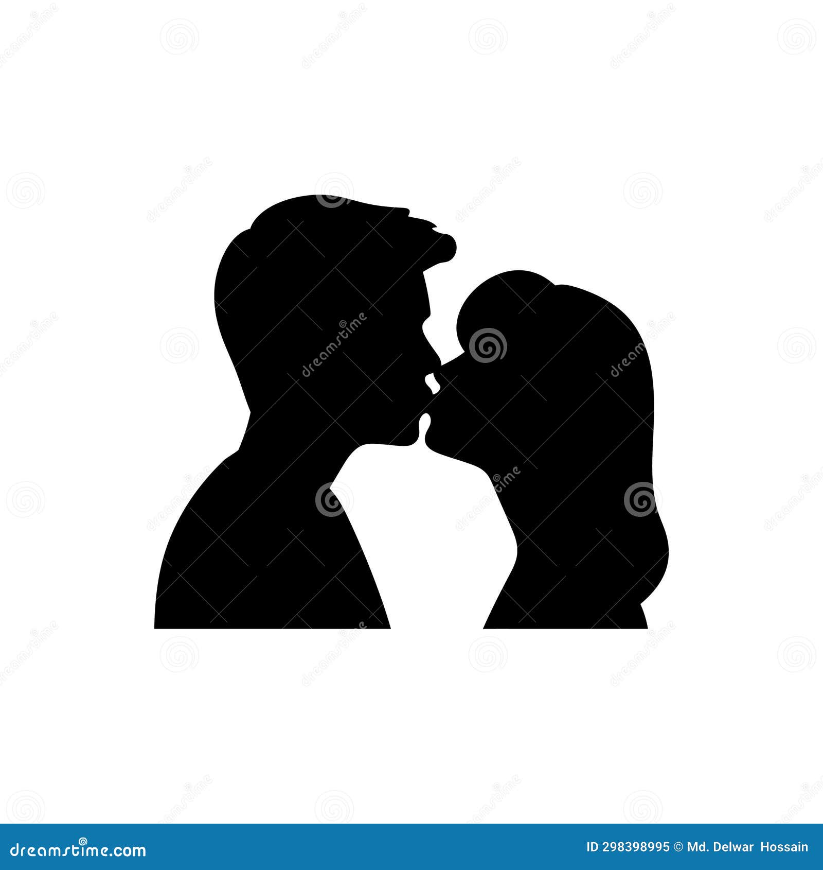 Kissing icon stock vector. Illustration of lips, sign - 298398995