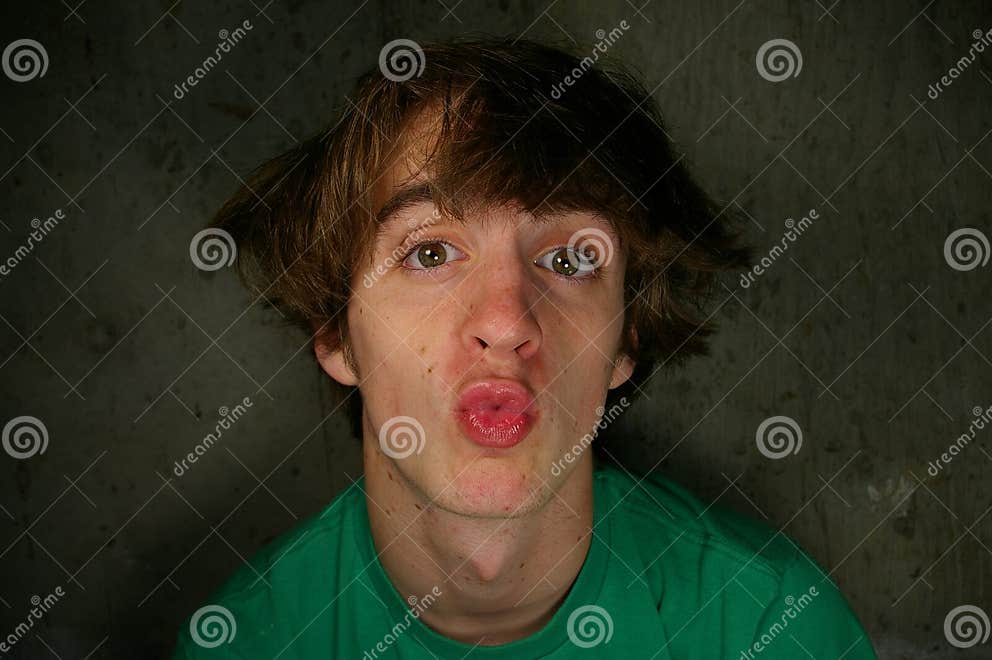 Kissy face stock image. Image of cement, happy, kissy, face - 723723