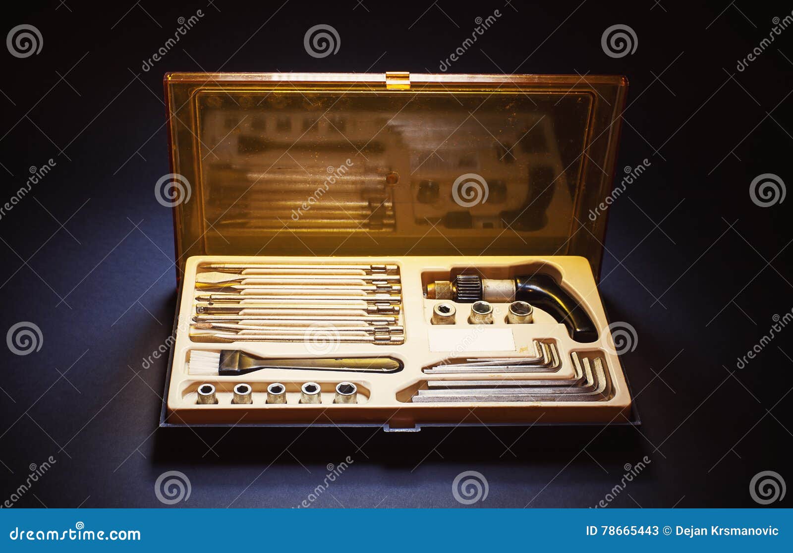 Kit of Allen Keys and Screwdrivers Stock Image - Image of vintage ...