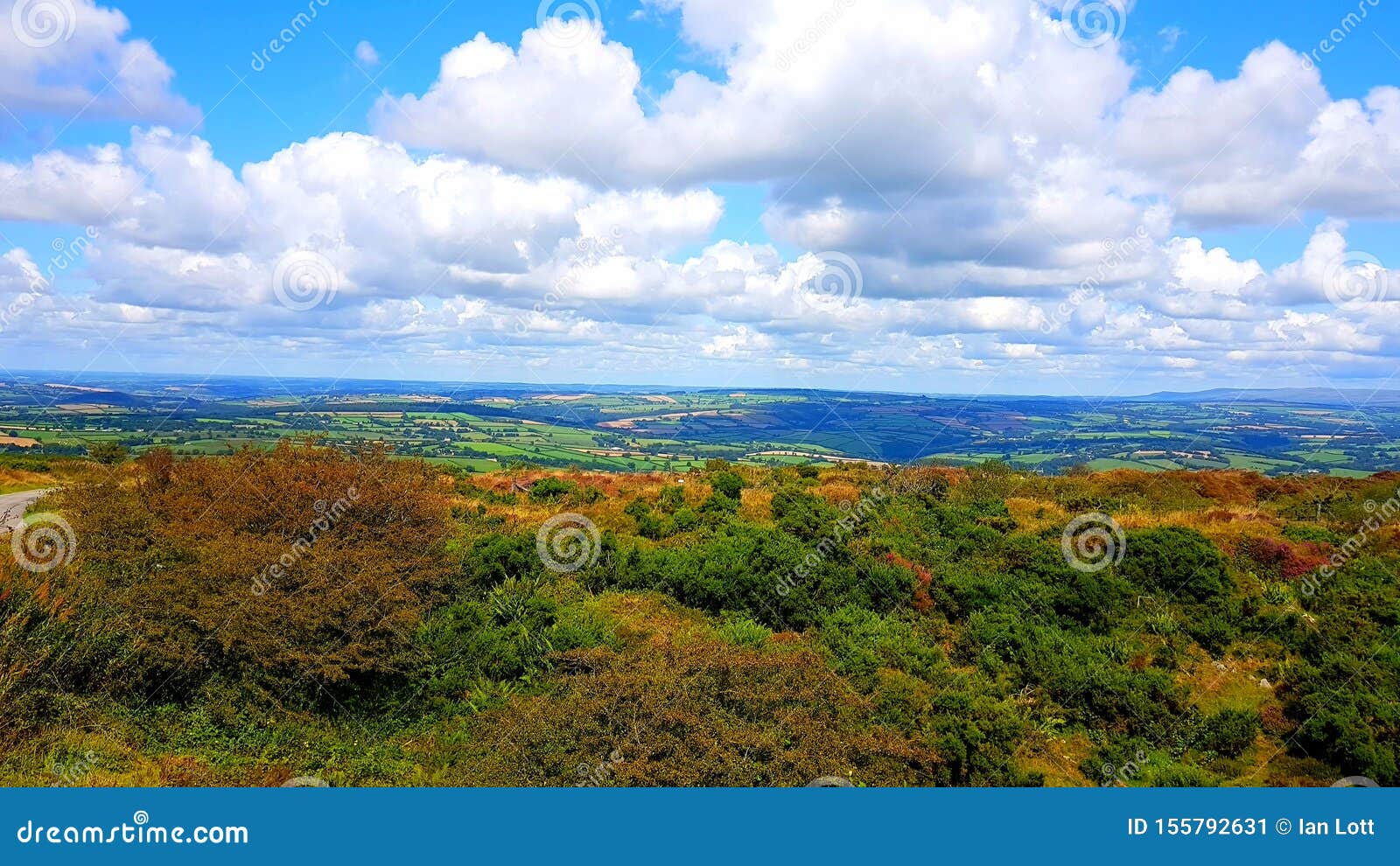 Kit Hill Cornwall Looking Towards North Devon Stock Image - Image of ...