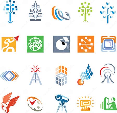 Kit for logomakers stock vector. Illustration of elements - 5363874