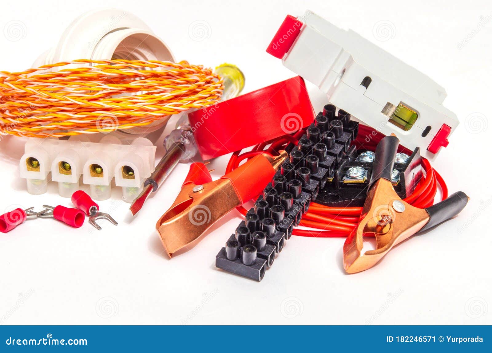 Kit Spare Parts and Tool for Electrical Repairs in Home or Office on ...