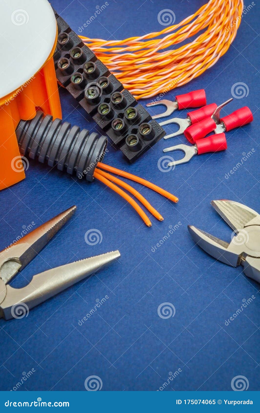 Kit Spare Parts and Tool, Red Wires for Electrical Prepared before ...