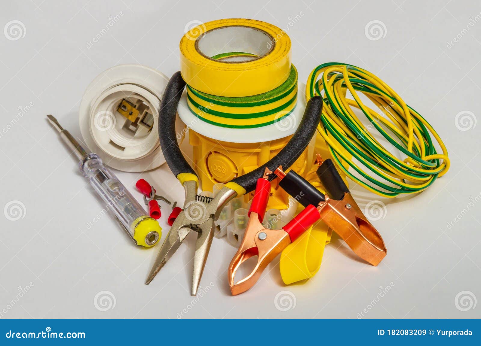 Kit Spare Parts and Tools for Electrical Repairs in Home or Office on ...