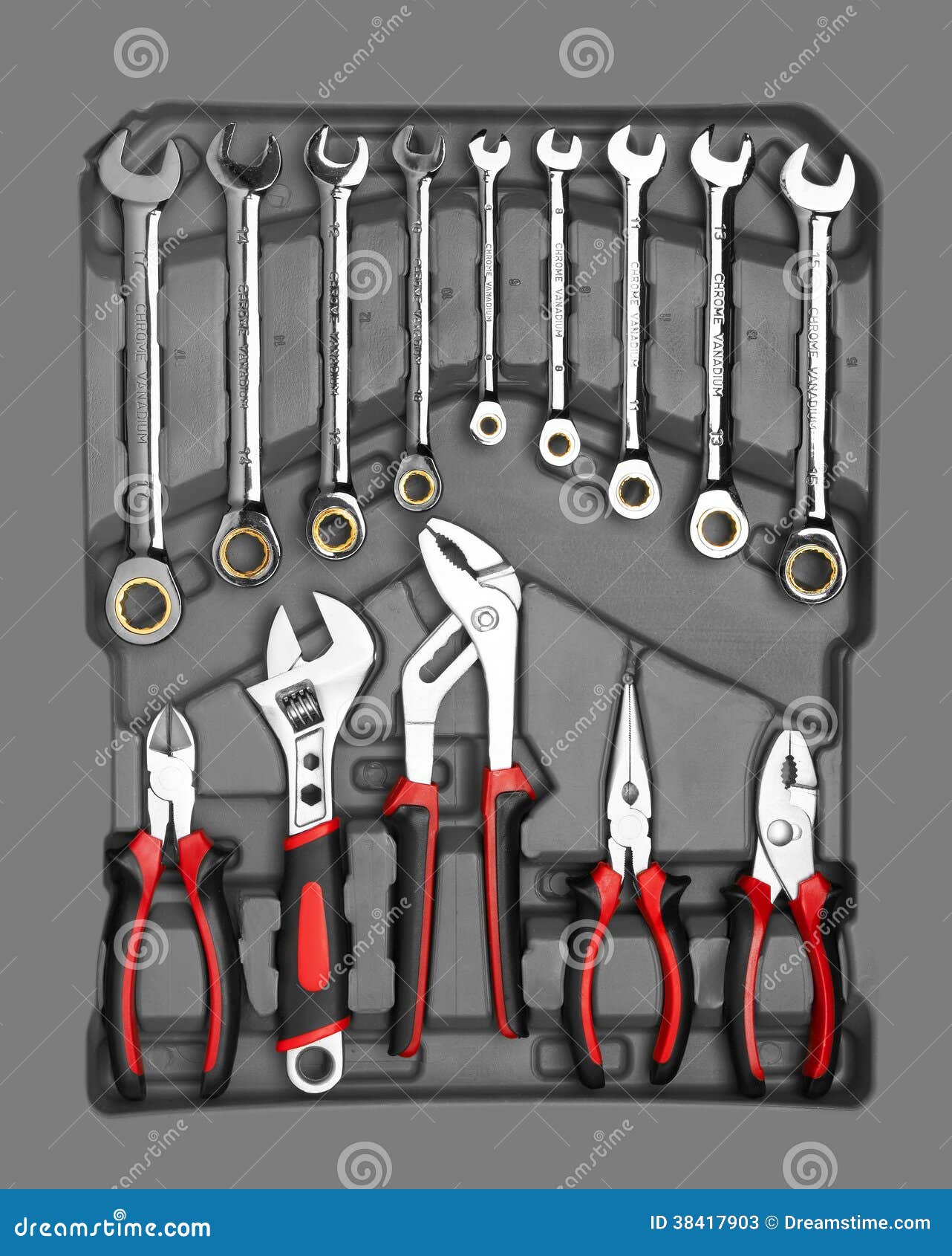 Kit of Various Tools stock image. Image of pliers, toolkit - 38417903