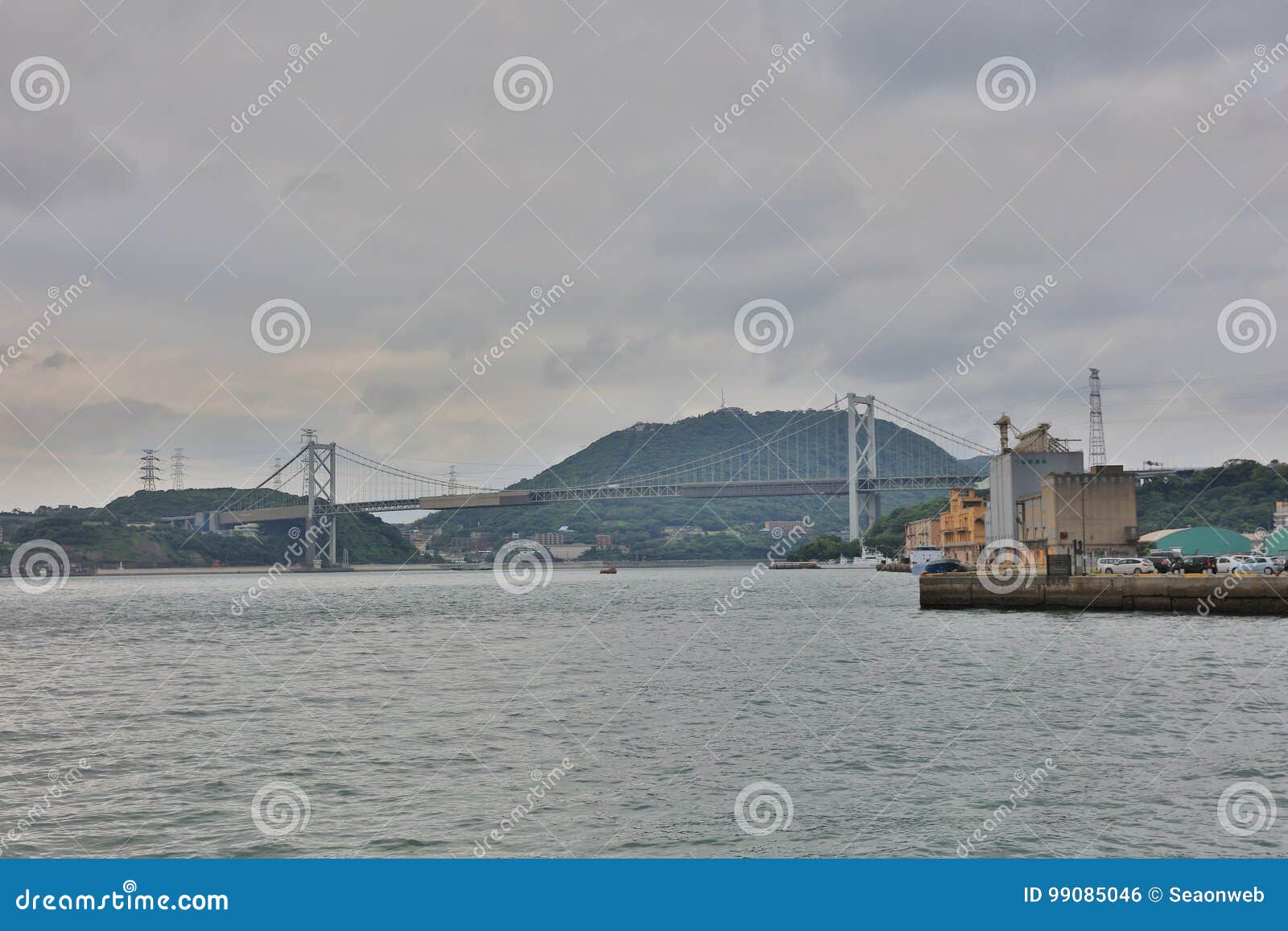 The KITAKYUSHU, Kanmonkyo Bridge Japan Stock Photo - Image of fukuoka ...