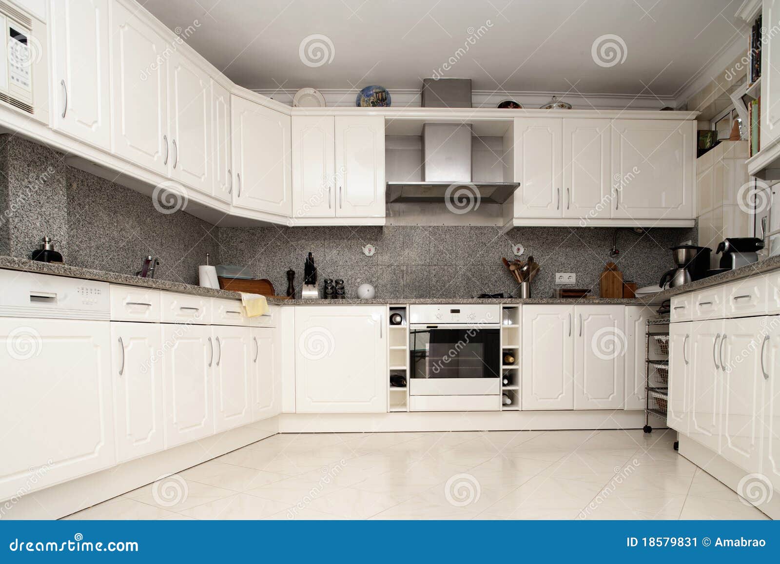 Kitchen stock image. Image of fashionable, dining, apartment - 18579831