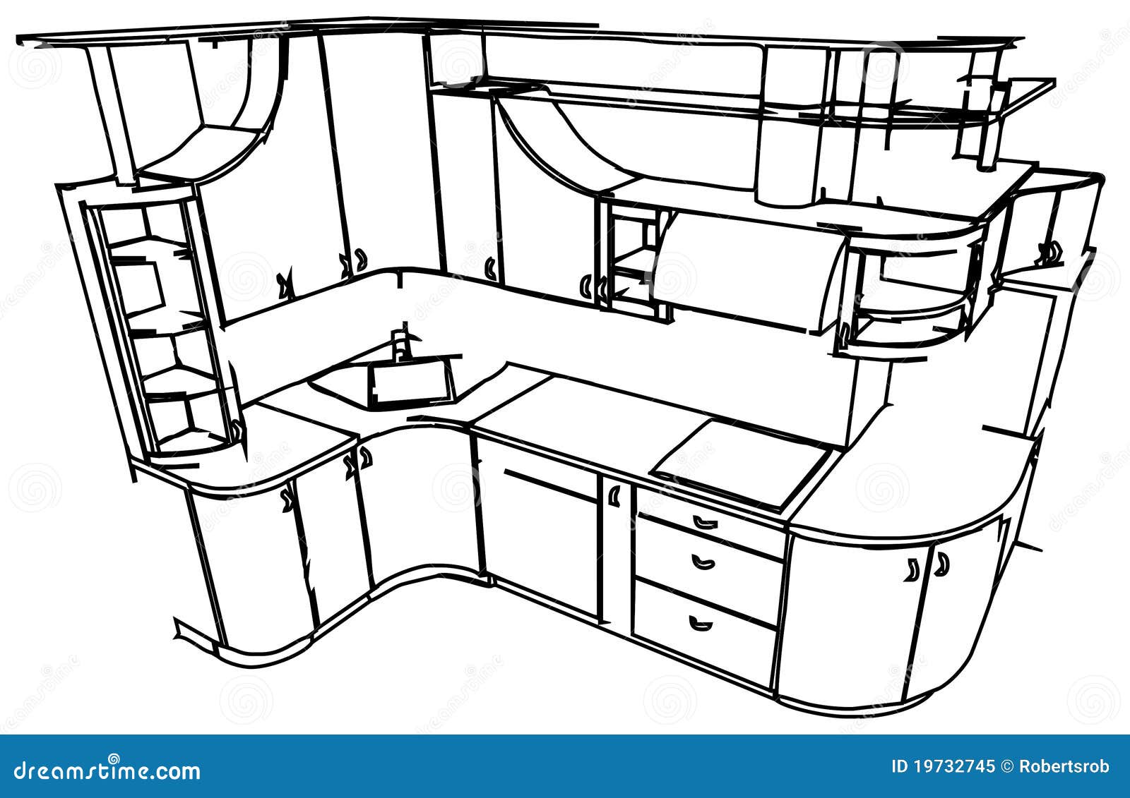 Kitchen stock illustration. Illustration of engineer - 19732745