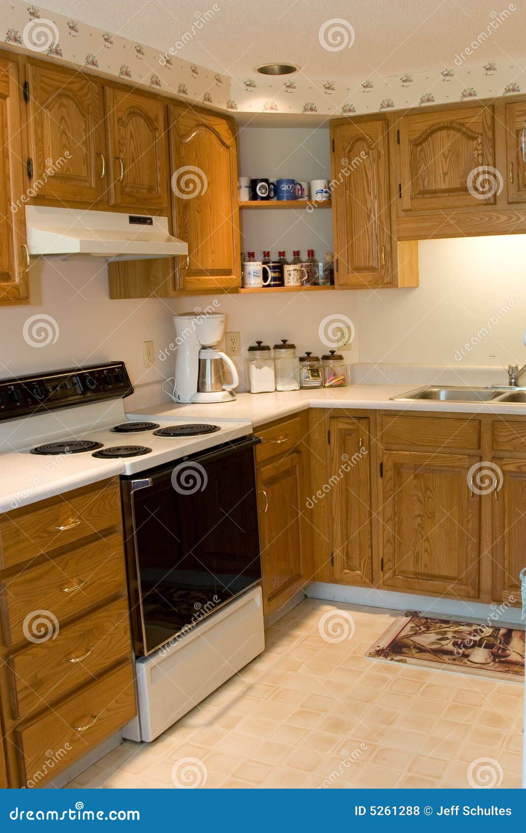 Kitchen stock photo. Image of cupboard, cabinets, appliances - 5261288