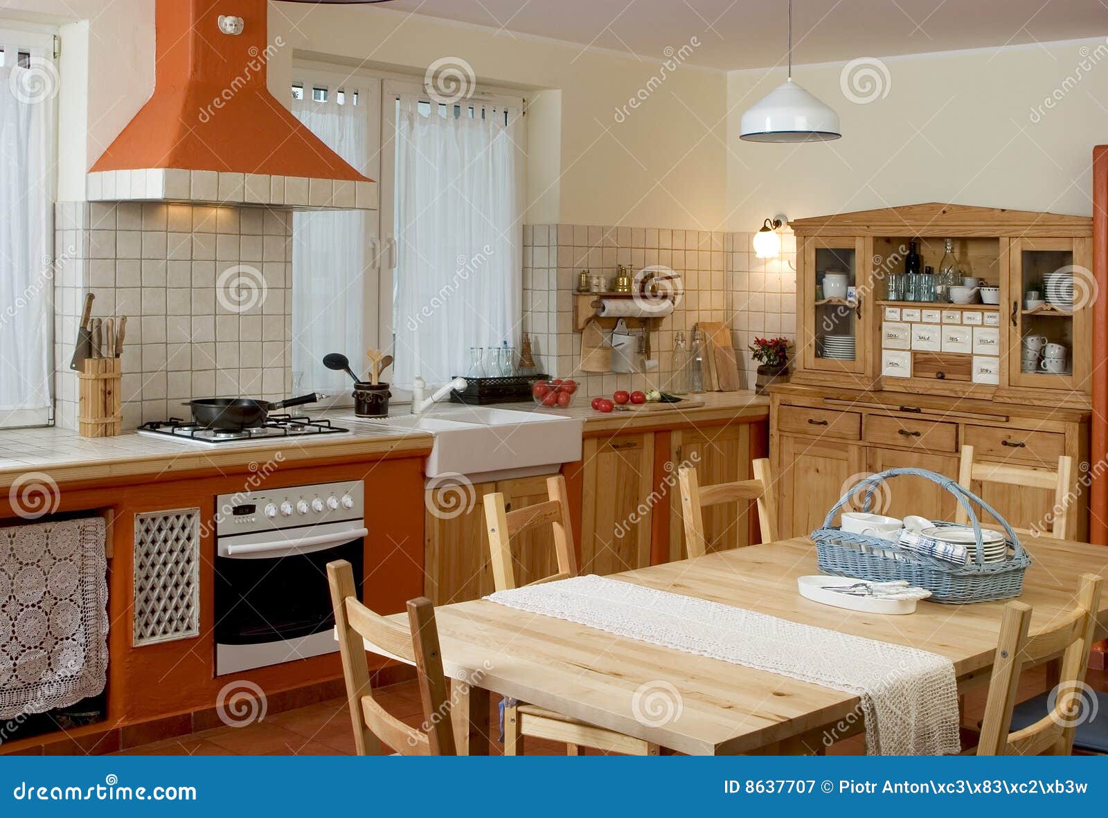 Kitchen stock image. Image of domestic, room, cook, table - 8637707