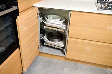 Kitchen Access Mechanism Magic Corner for Blind Corner Cabinets Pushed ...