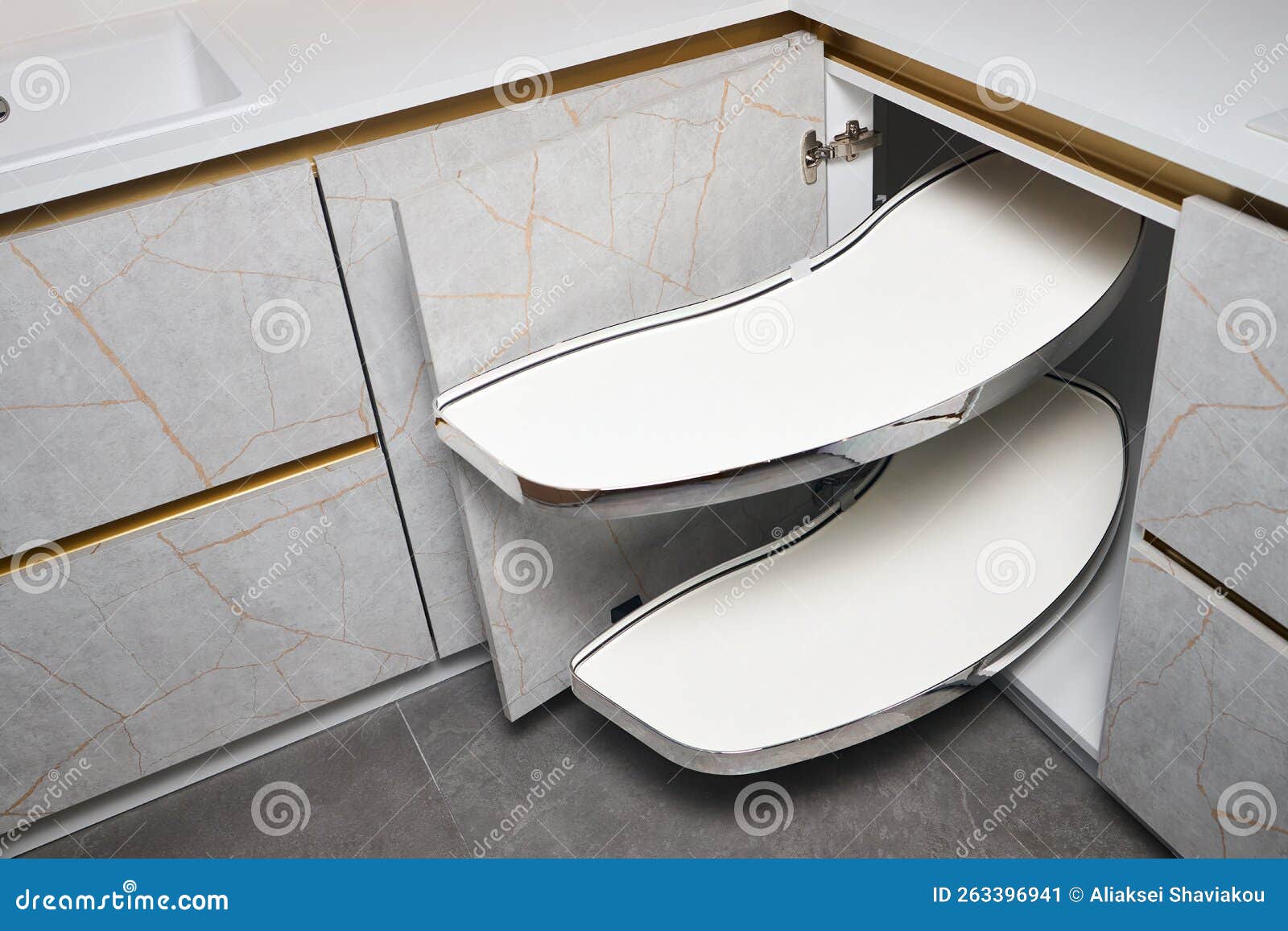 Kitchen Access Mechanism Magic Corner for Blind Corner Cabinets ...