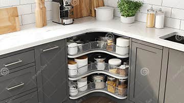 Kitchen Access Mechanism Magic Corner for Blind Corner Cabinets ...