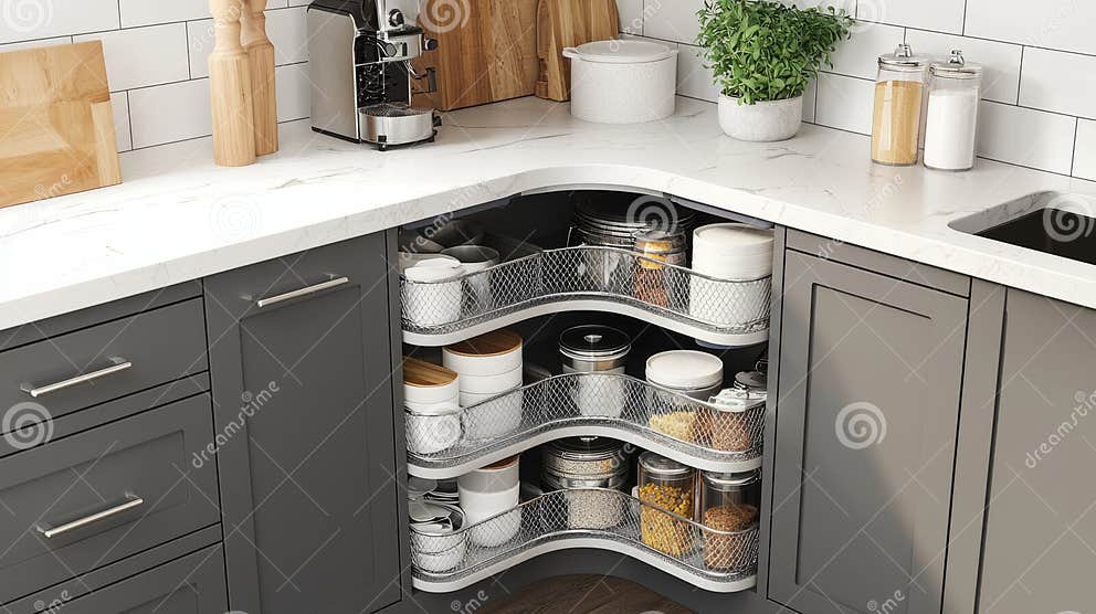 Kitchen Access Mechanism Magic Corner for Blind Corner Cabinets ...
