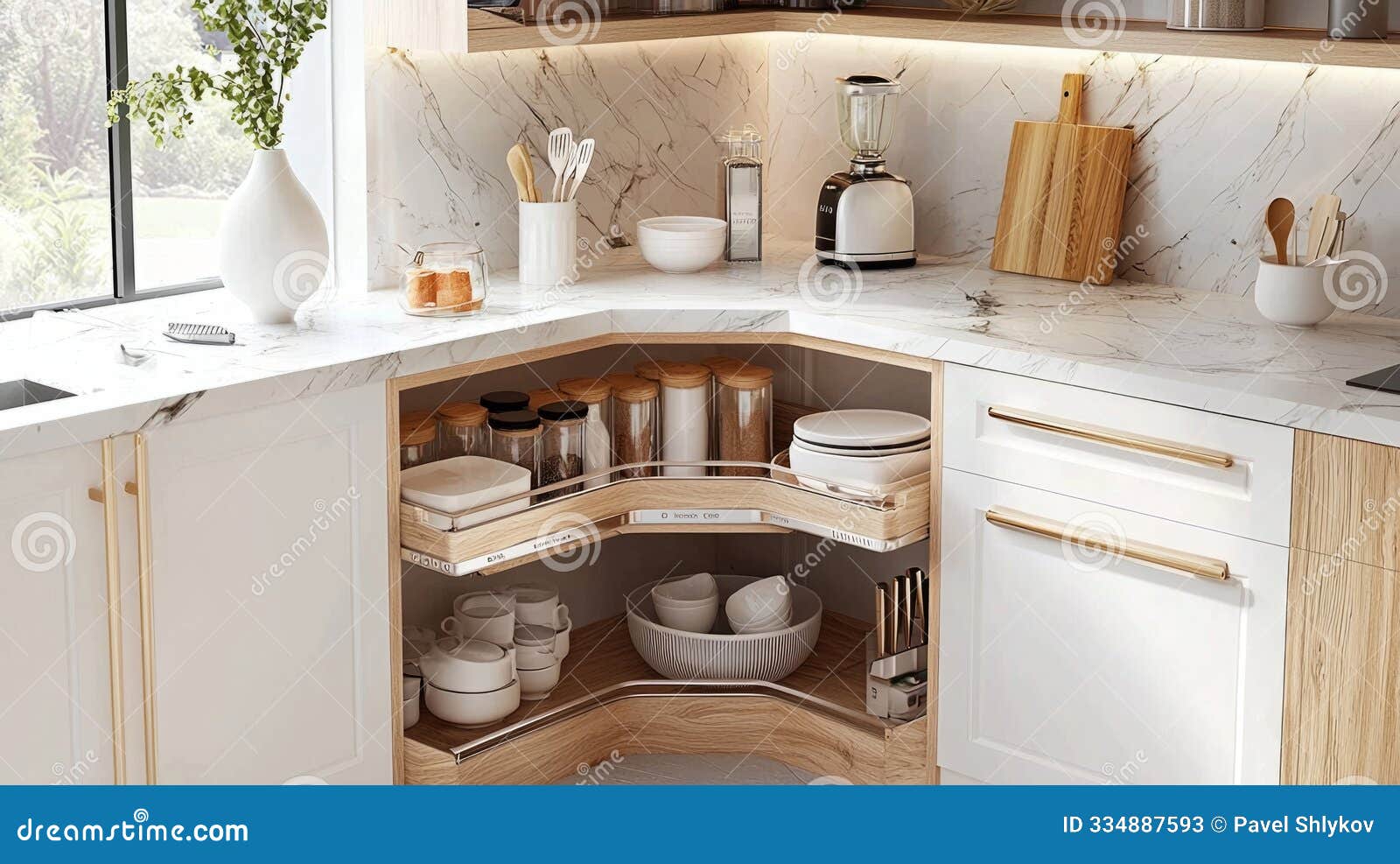 Kitchen Access Mechanism Magic Corner for Blind Corner Cabinets ...