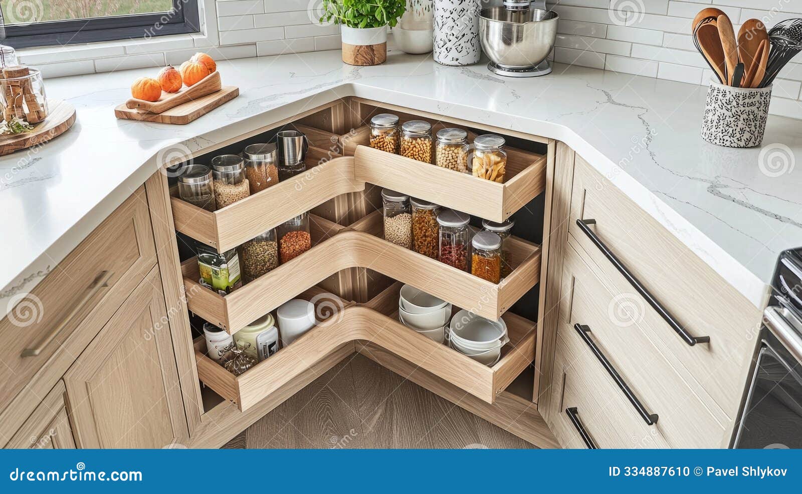 Kitchen Access Mechanism Magic Corner for Blind Corner Cabinets ...