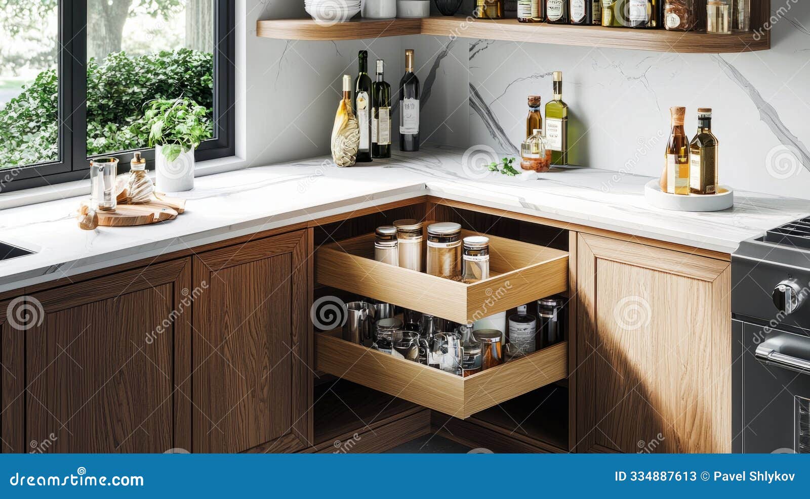 Kitchen Access Mechanism Magic Corner for Blind Corner Cabinets ...