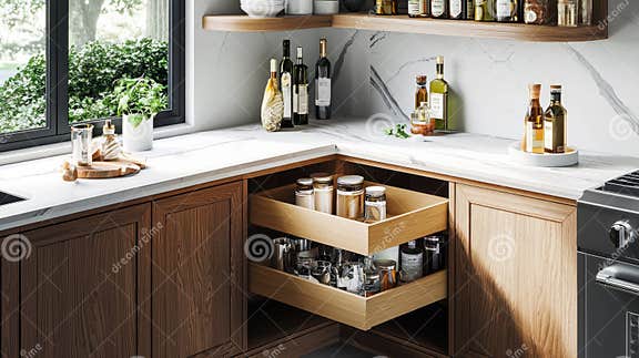 Kitchen Access Mechanism Magic Corner for Blind Corner Cabinets ...