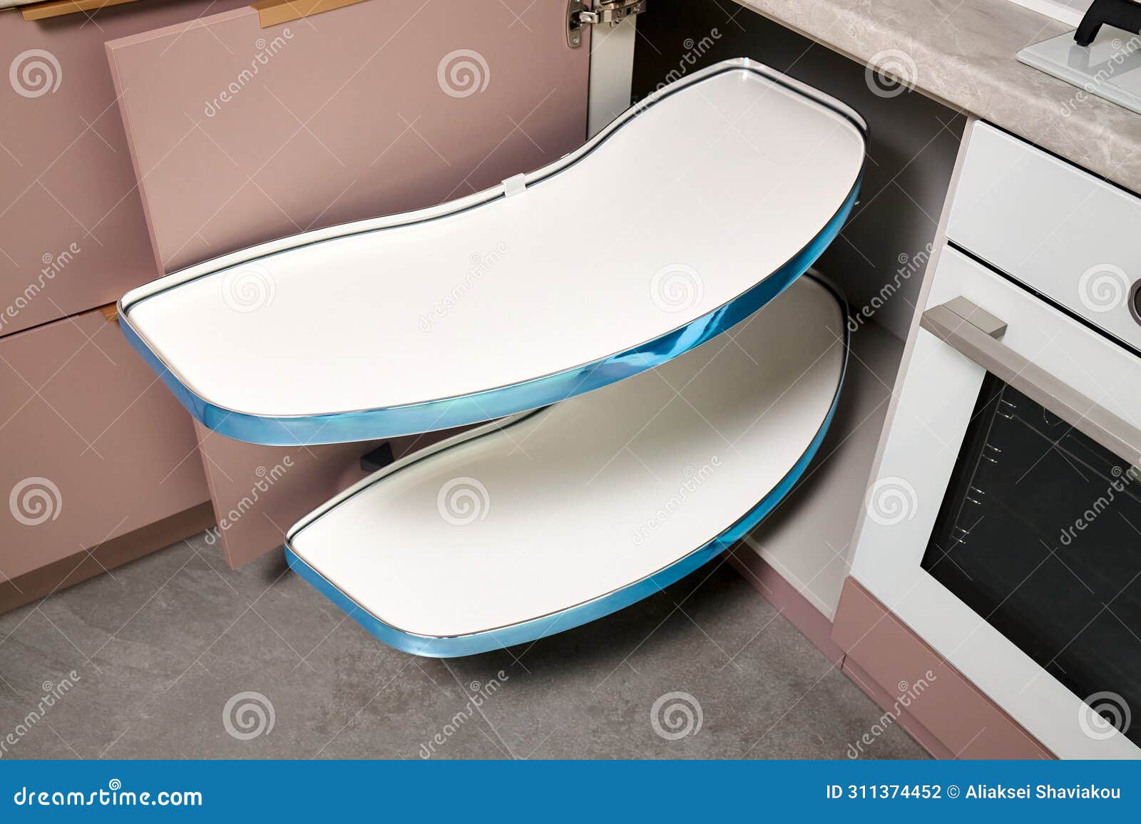 Kitchen Access Mechanism Magic Corner for Blind Corner Cabinets ...