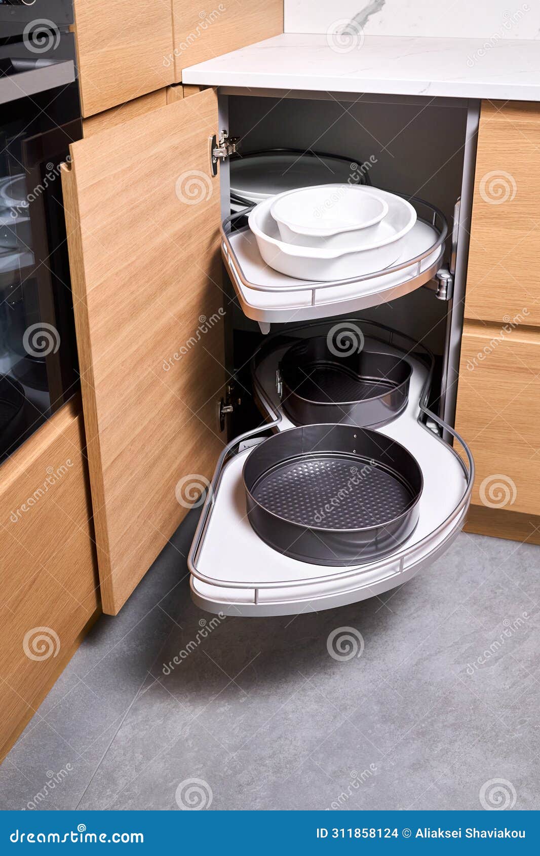 Kitchen Access Mechanism Magic Corner for Blind Corner Cabinets ...