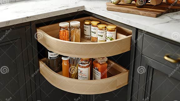 Kitchen Access Mechanism Magic Corner for Blind Corner Cabinets ...