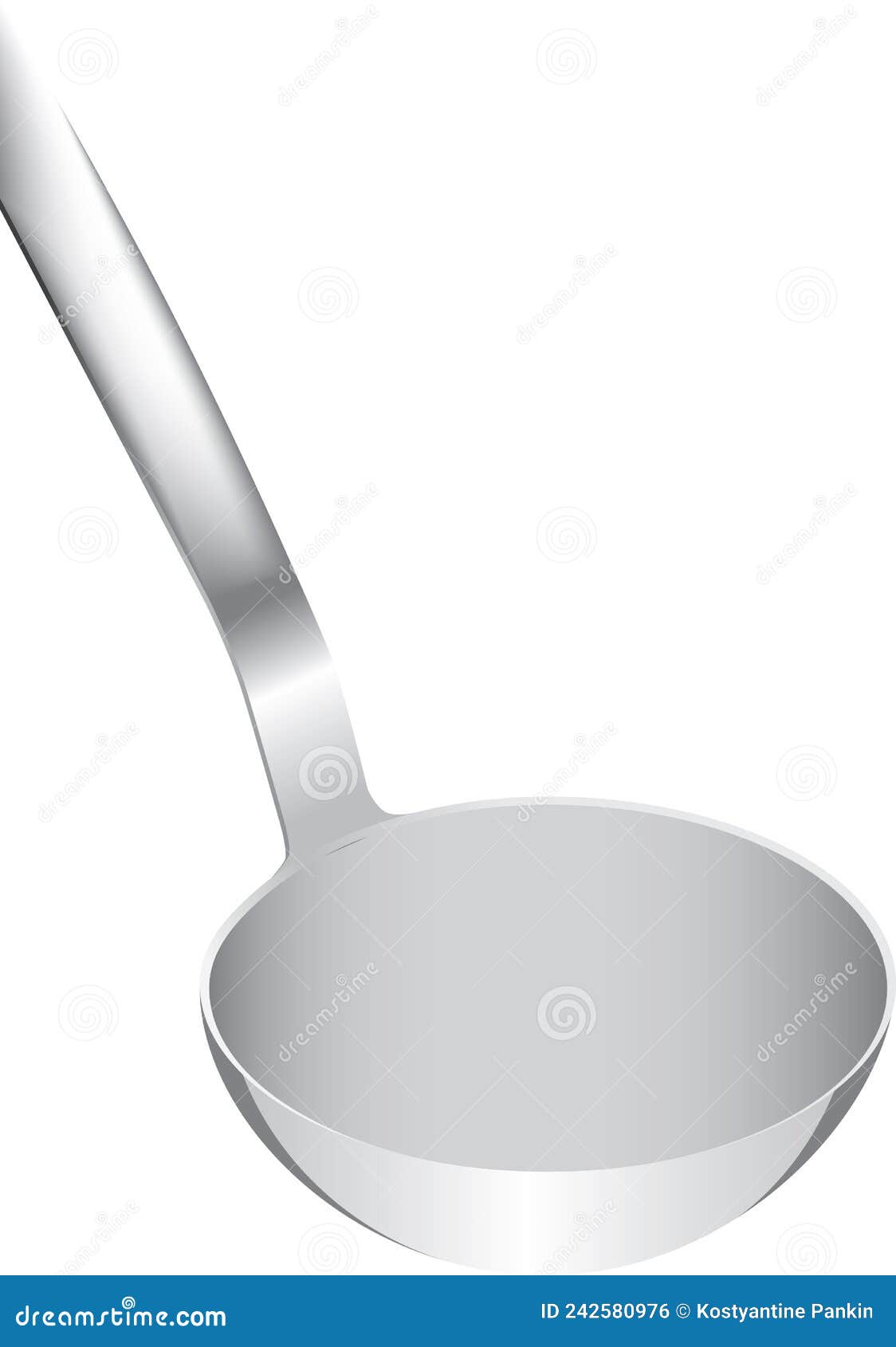 Kitchen accessory ladle stock vector. Illustration of liquid - 242580976