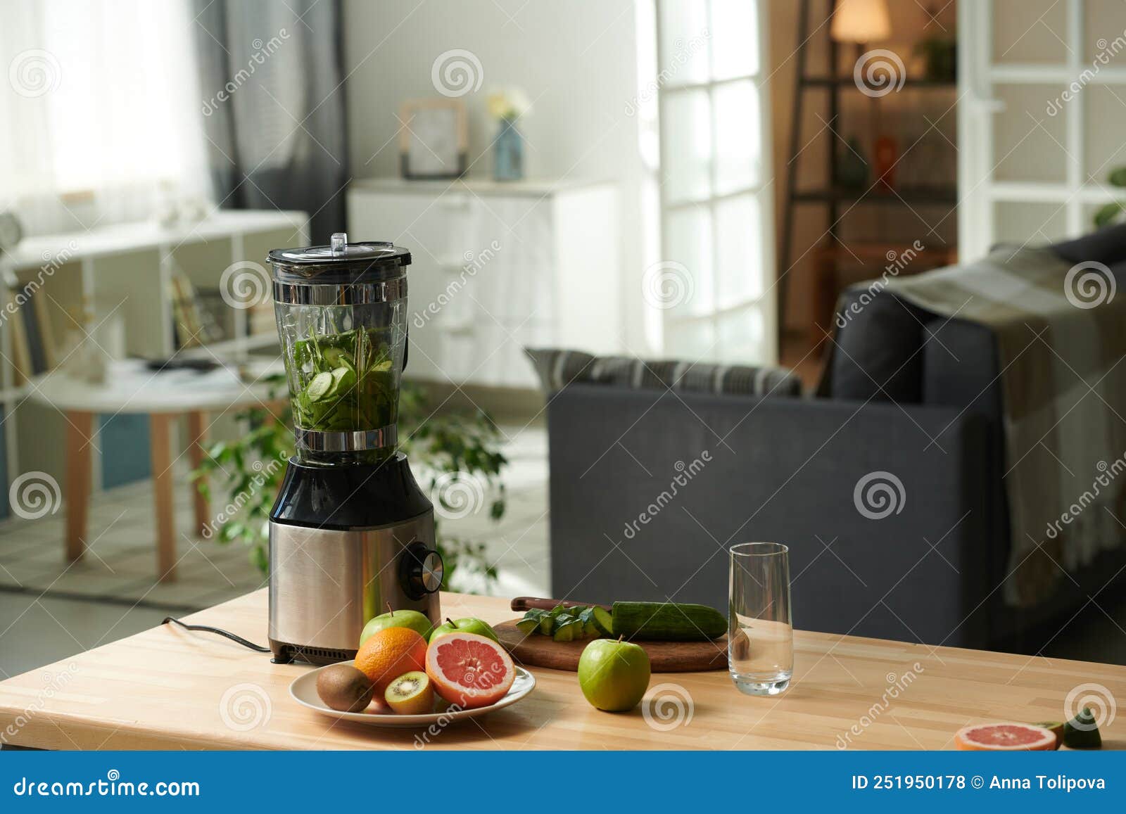 Kitchen Appliance for Making Fresh Smoothie Stock Photo - Image of ...