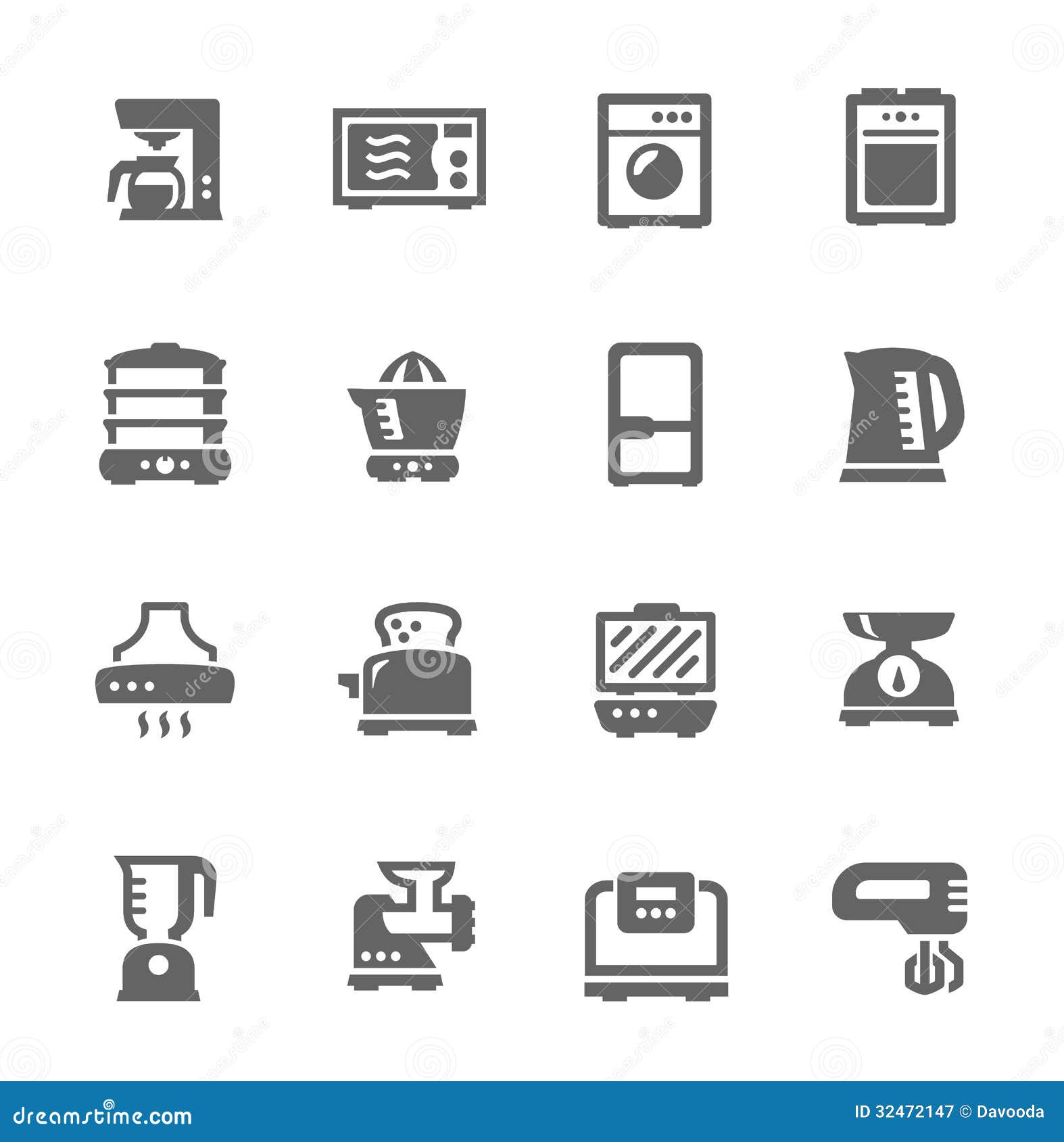 Kitchen Appliances stock vector. Illustration of appliances - 32472147