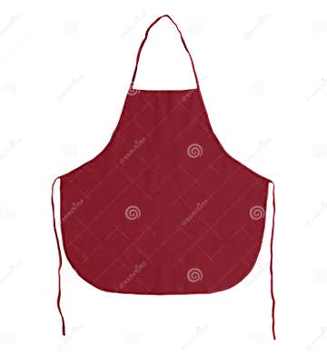 Kitchen Apron. Front View. Isolated on a White Background. Stock Image ...