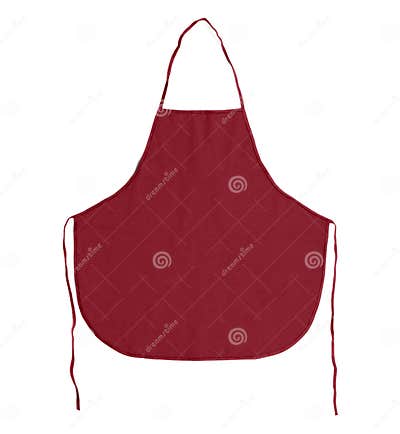 Kitchen Apron. Front View. Isolated on a White Background. Stock Image ...