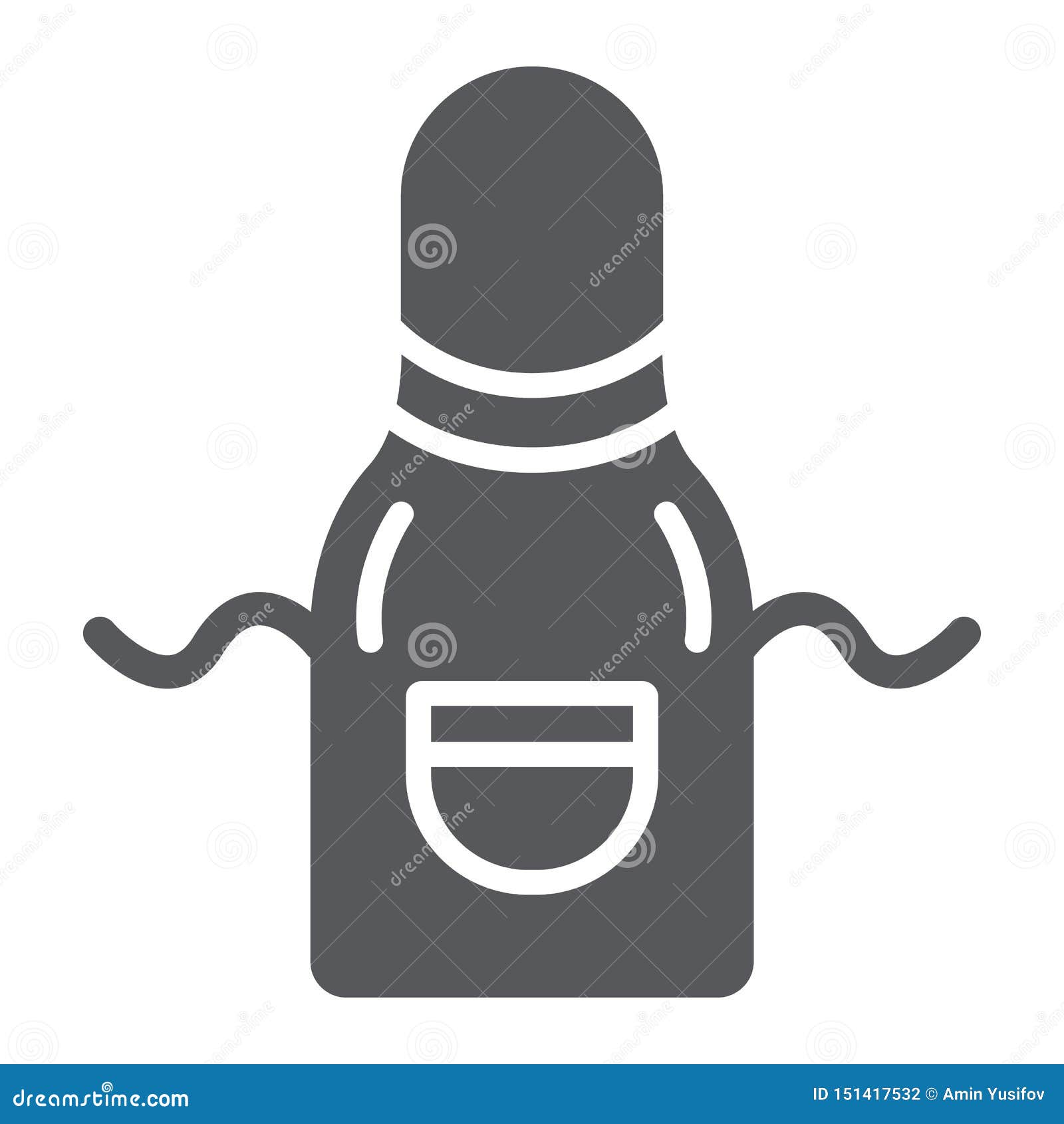 PPE Icon.Wear Smock Symbol Sign Isolate On White Background,Vector ...