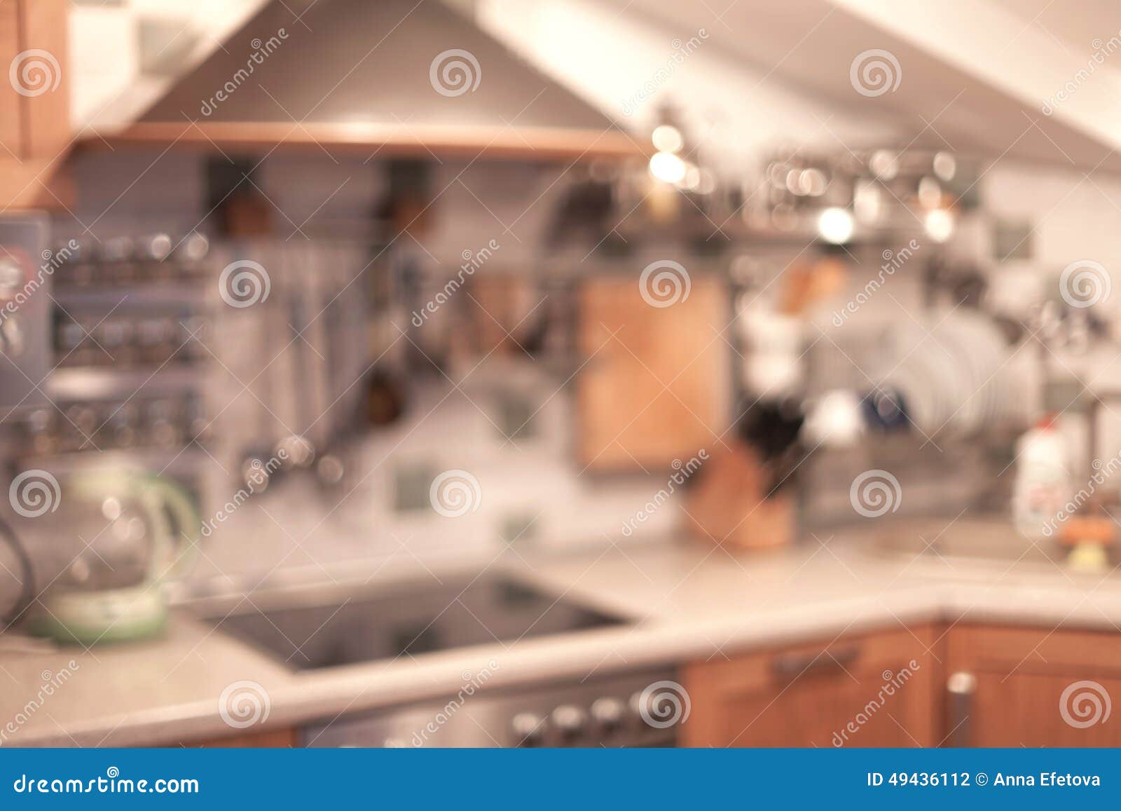 Kitchen Counter Top Background Blured Stock Photos - Free & Royalty ...