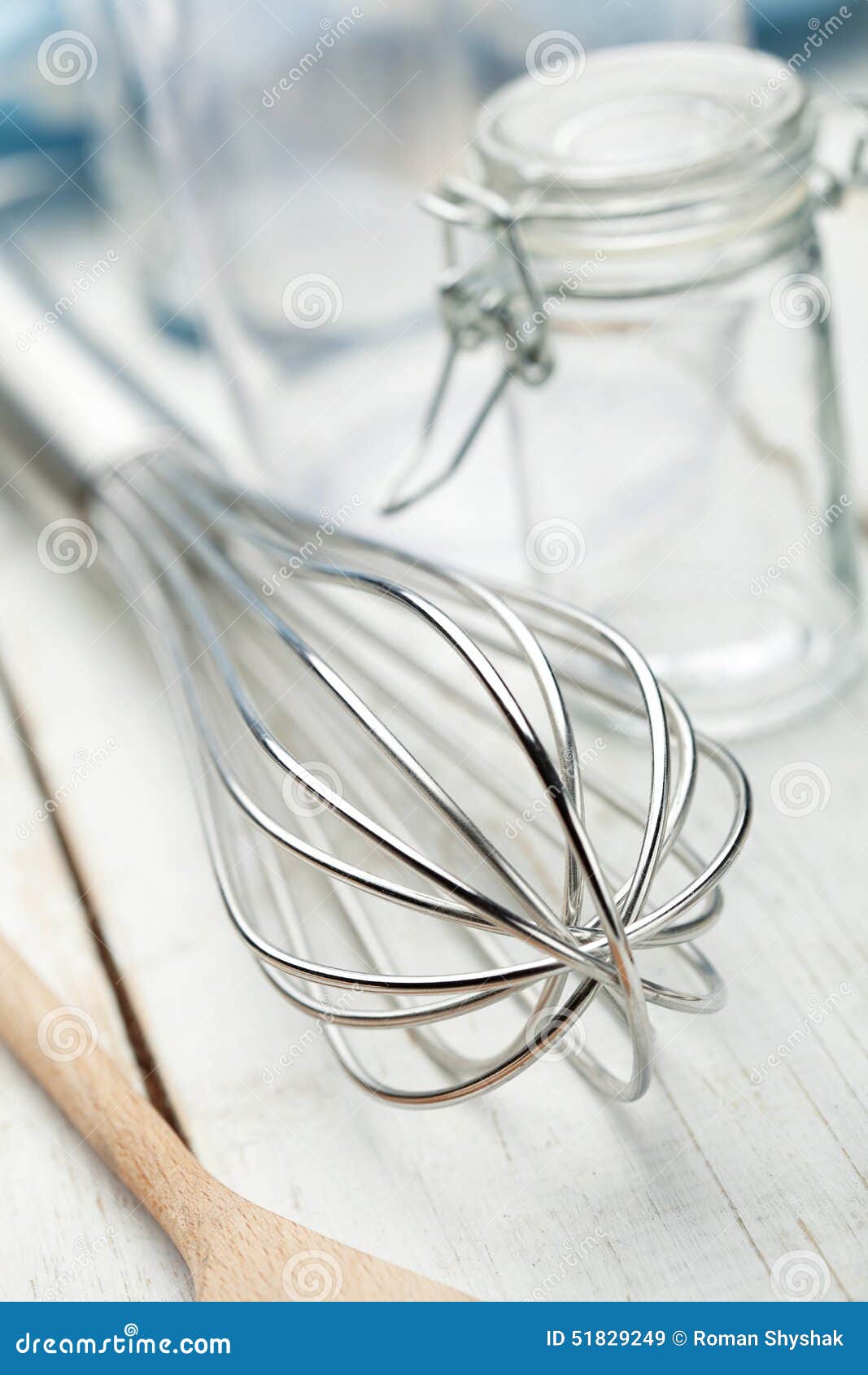 Kitchen baking utensils stock image. Image of shiny, indoors - 51829249