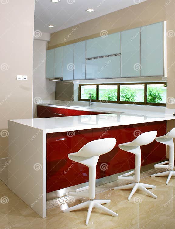 Kitchen and bar counter stock image. Image of contemporary - 2262303