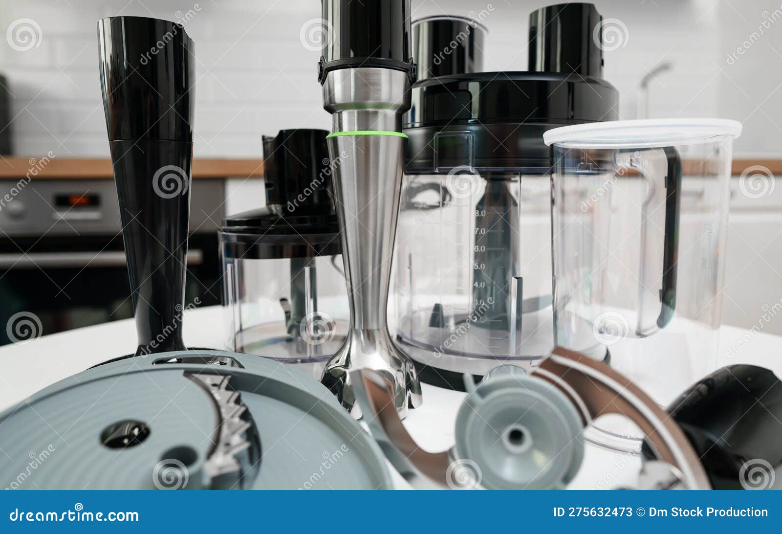 Kitchen Blender with Attachments Stock Image - Image of kitchen ...