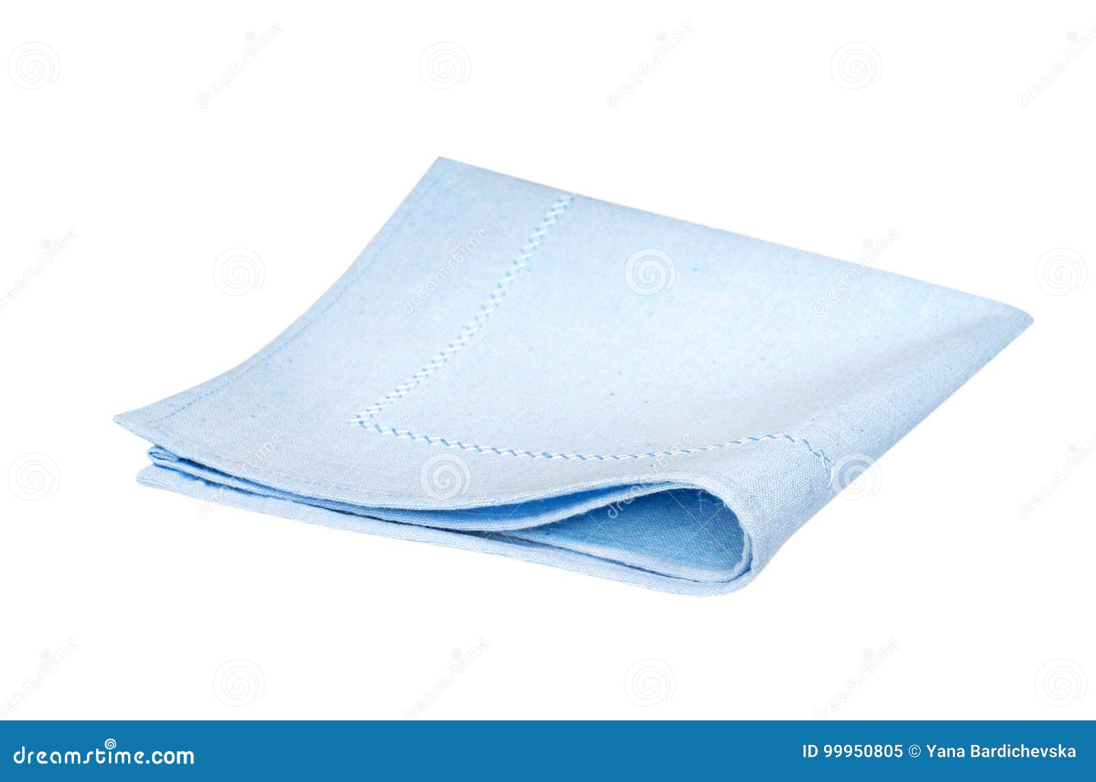 Kitchen Blue Cloth Isolated. Stock Image - Image of hessian, cotton ...