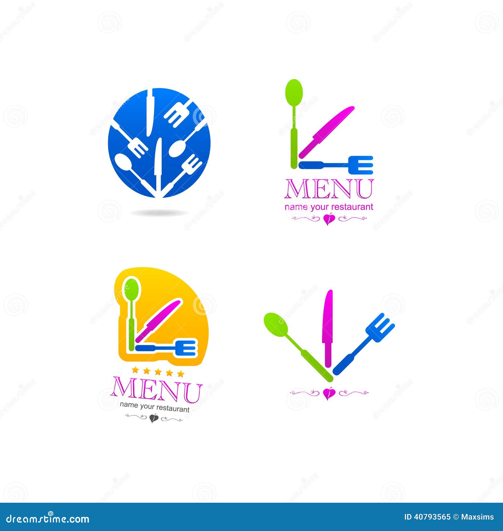 Kitchen Business Icon Menu Web Logo Stock Vector - Illustration of gift ...