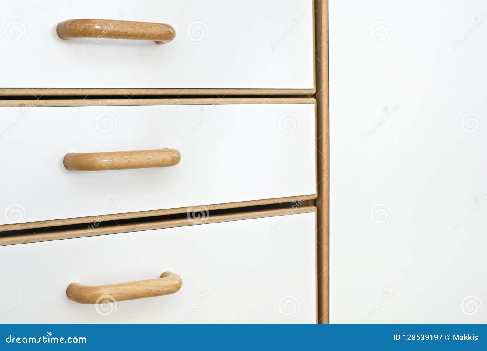 Kitchen cabinet drawer stock image. Image of wooden - 128539197