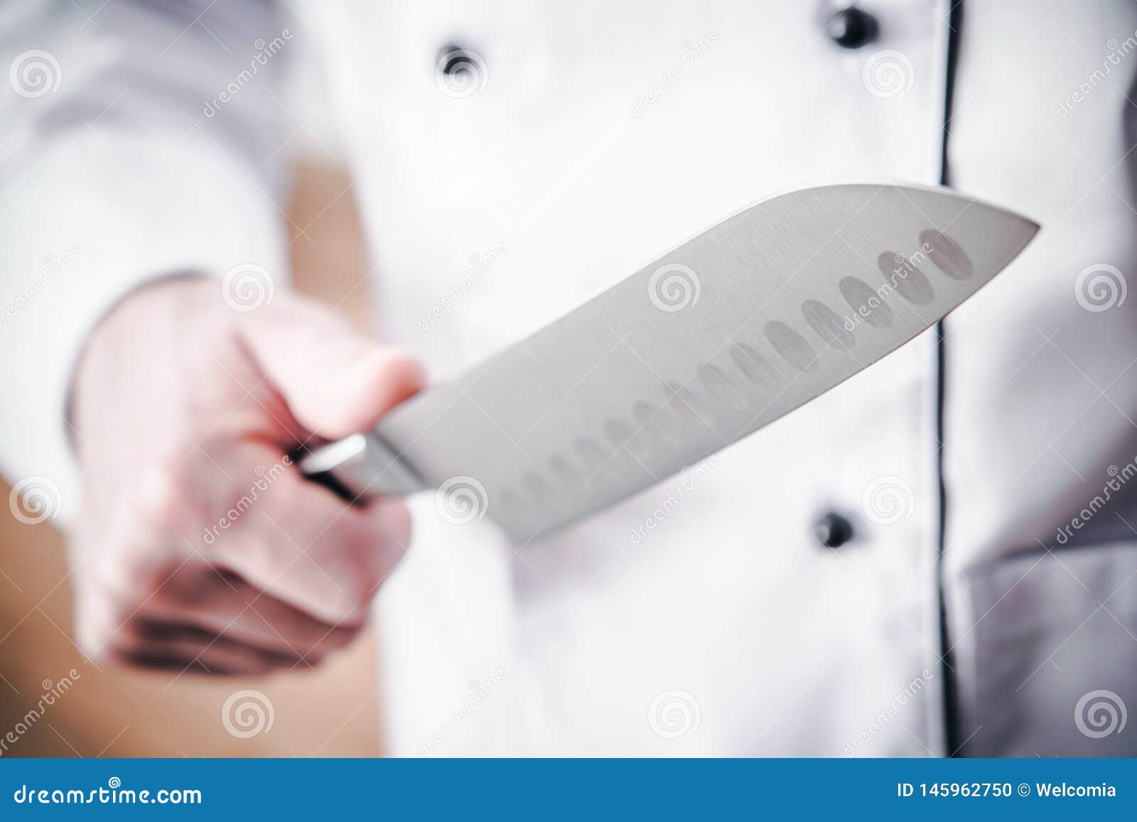 Kitchen Chef with Knife stock photo. Image of kitchen - 145962750